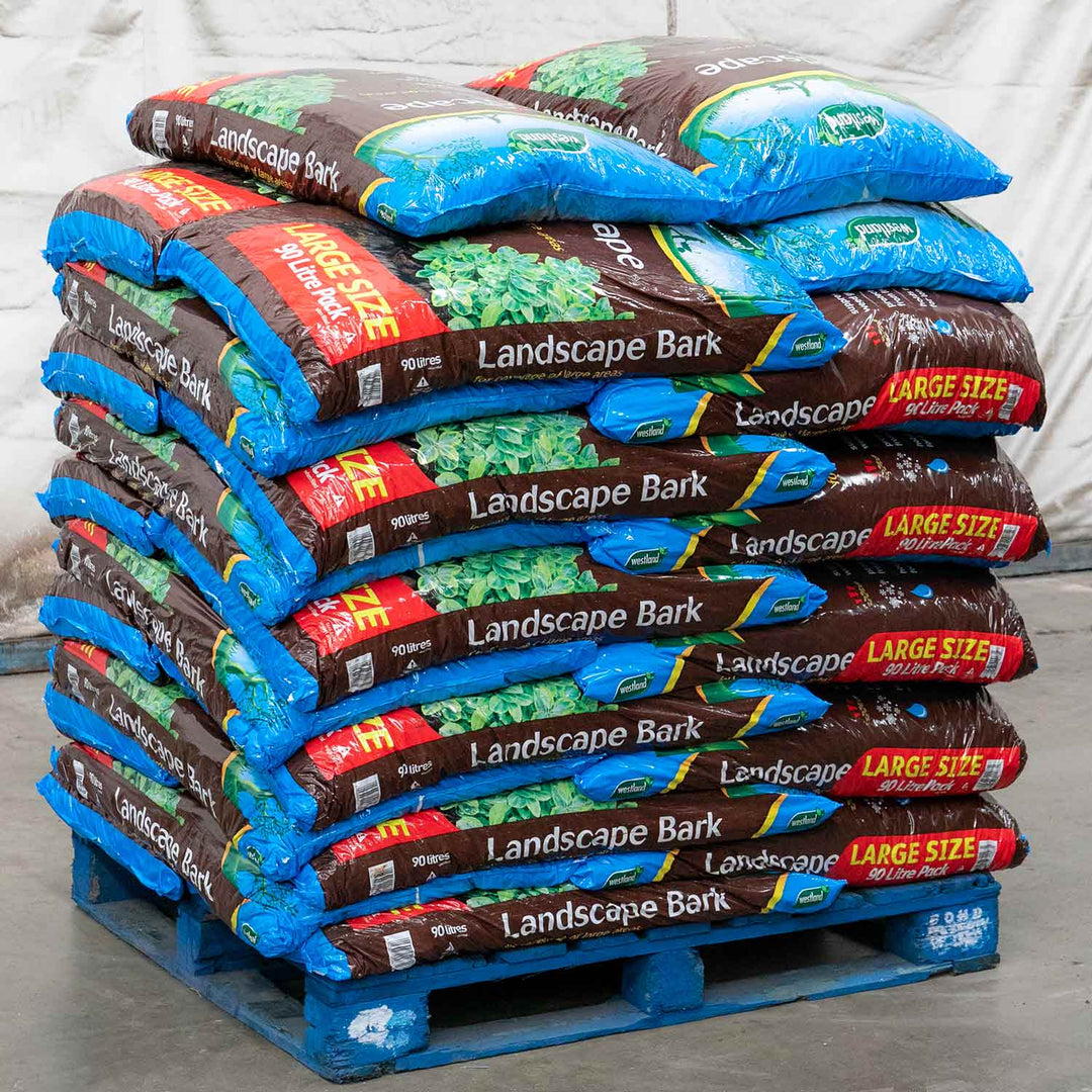 Buy Bed & Border Chipped Bark Pallet Online | marshalls garden ...