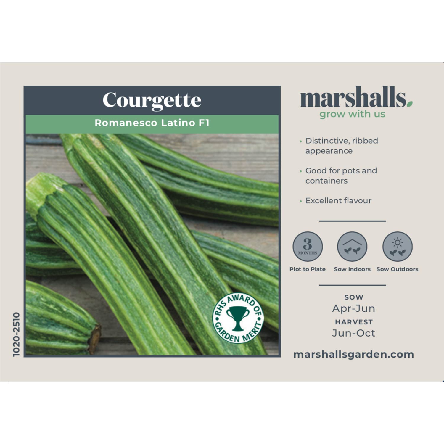 Courgette Seeds 'Romanesco Latino' F1 | Buy Courgette Seeds Online ...