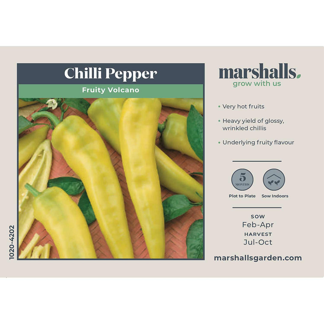 Chilli Pepper Seeds 'Fruity Volcano' | Buy Chilli Pepper Seeds Online ...