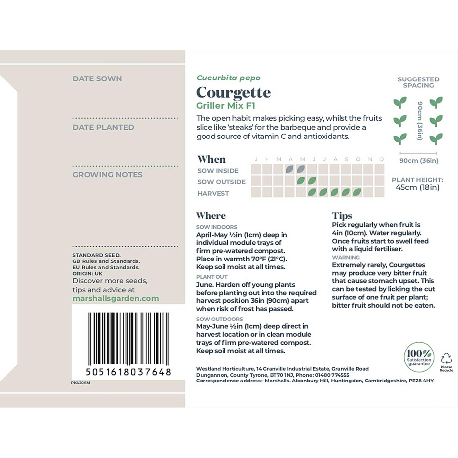 Courgette Seeds 'Griller Mix' F1 | Buy Courgette Seeds Online ...