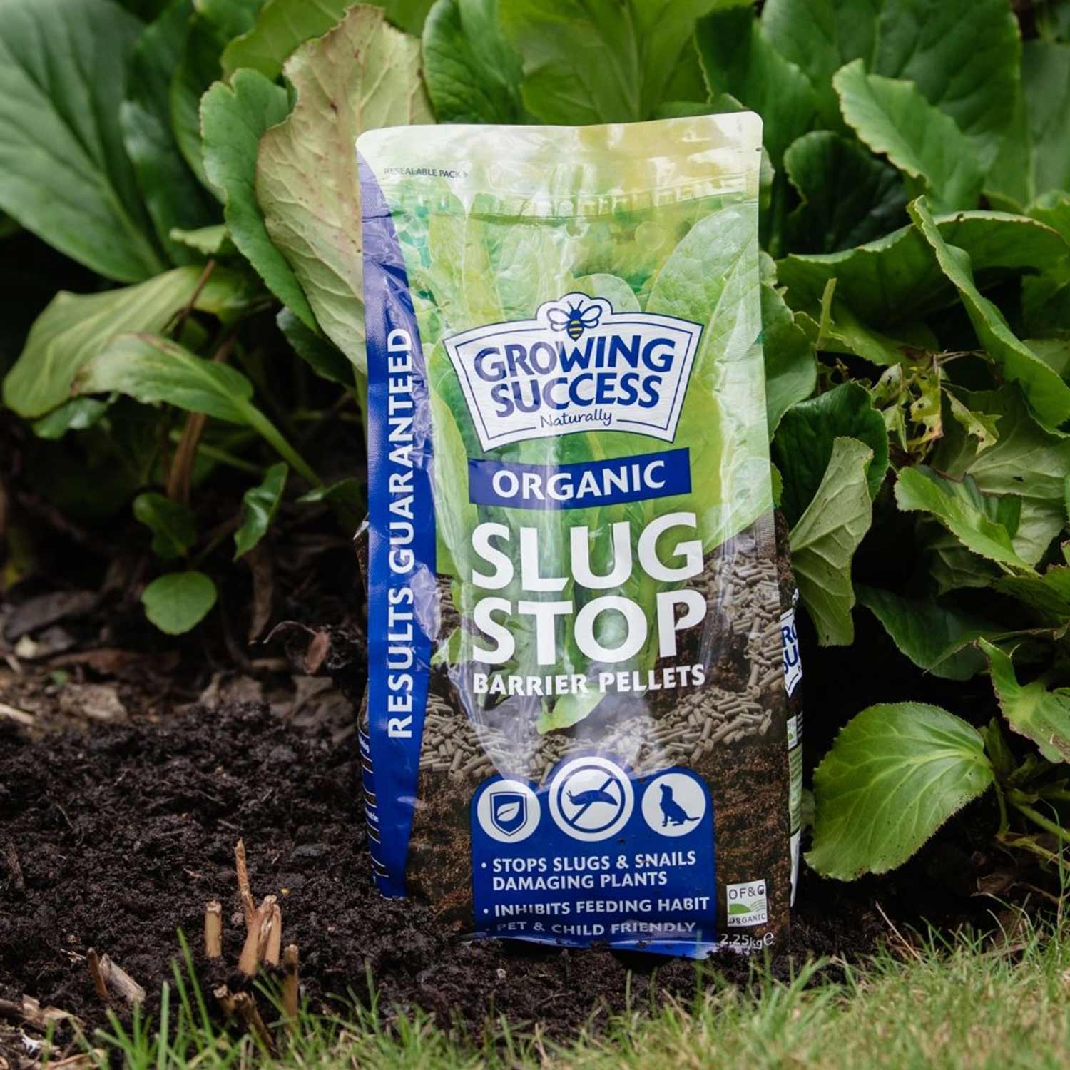 Growing Success Organic Slug Barrier Pellets Twin Pack | Marshalls Garden
