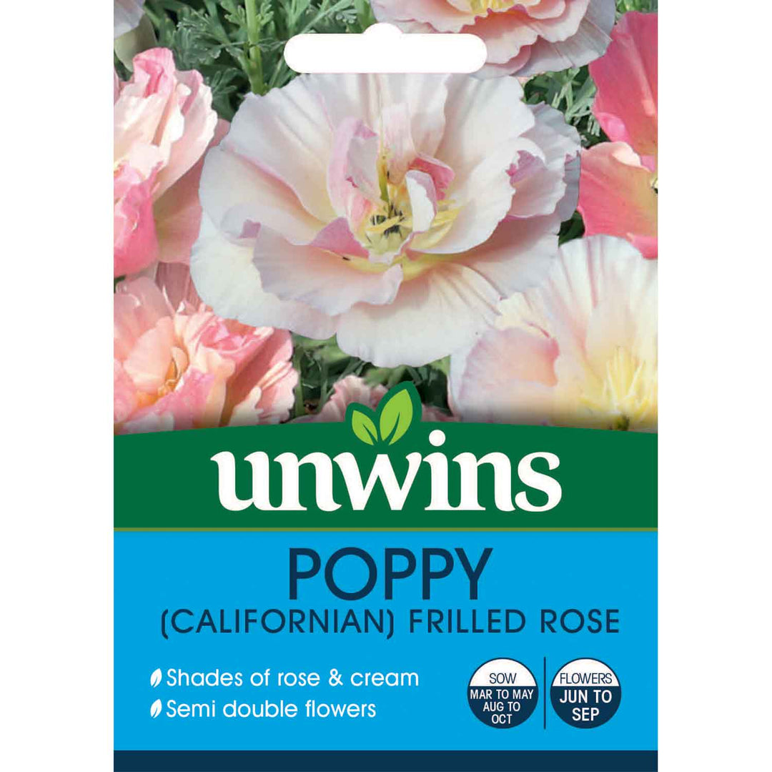 Californian Poppy Seeds 'Frilled Rose' | Buy Californian Poppy Seeds ...