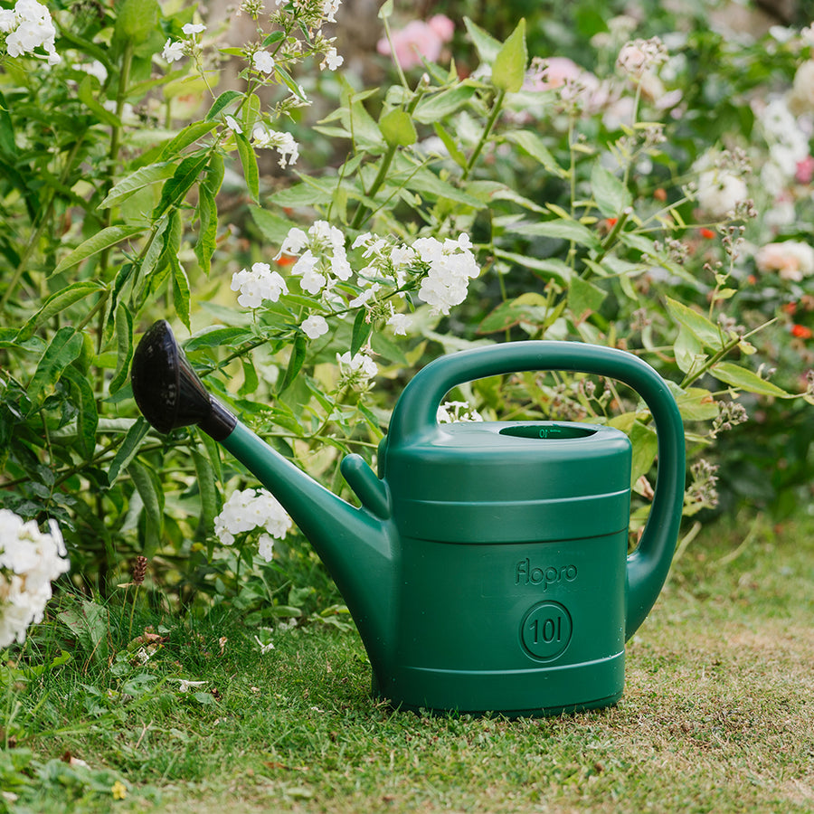 Buy Flopro Green Fineflo Plastic Watering Can - 10 Ltr | Marshalls Garden
